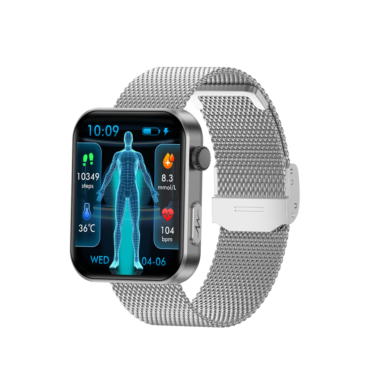 Best Upgrade MOREPRO® PulseMax Fall Detection Watch With Blood Glucose ...