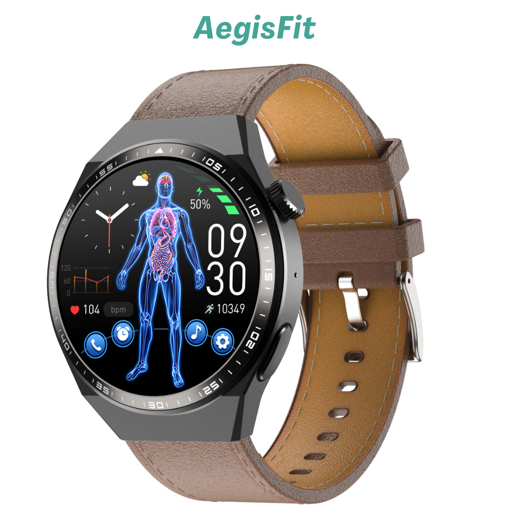 MorePro AegisFit Fall Detection Smartwatch with Advanced ECG + Blood P